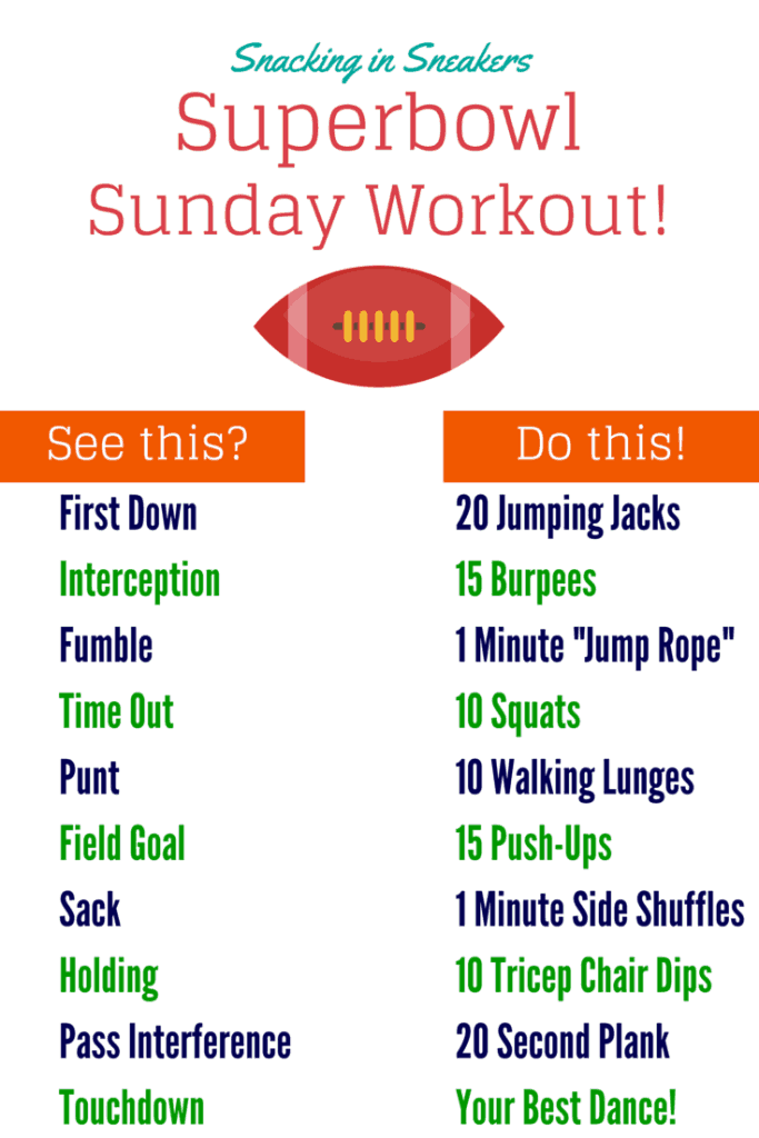 Super Bowl Workout! - Snacking in Sneakers