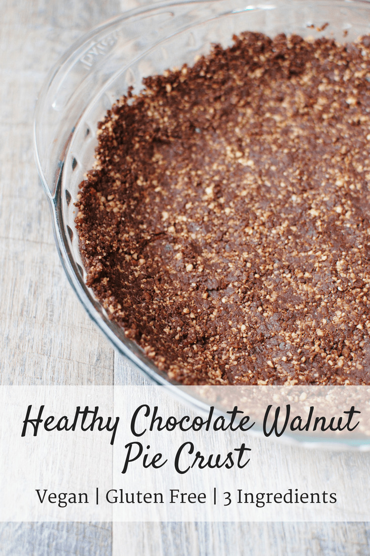 Healthy Pie Crust {Just Walnuts, Cocoa Powder, & Dates!} - Snacking in ...