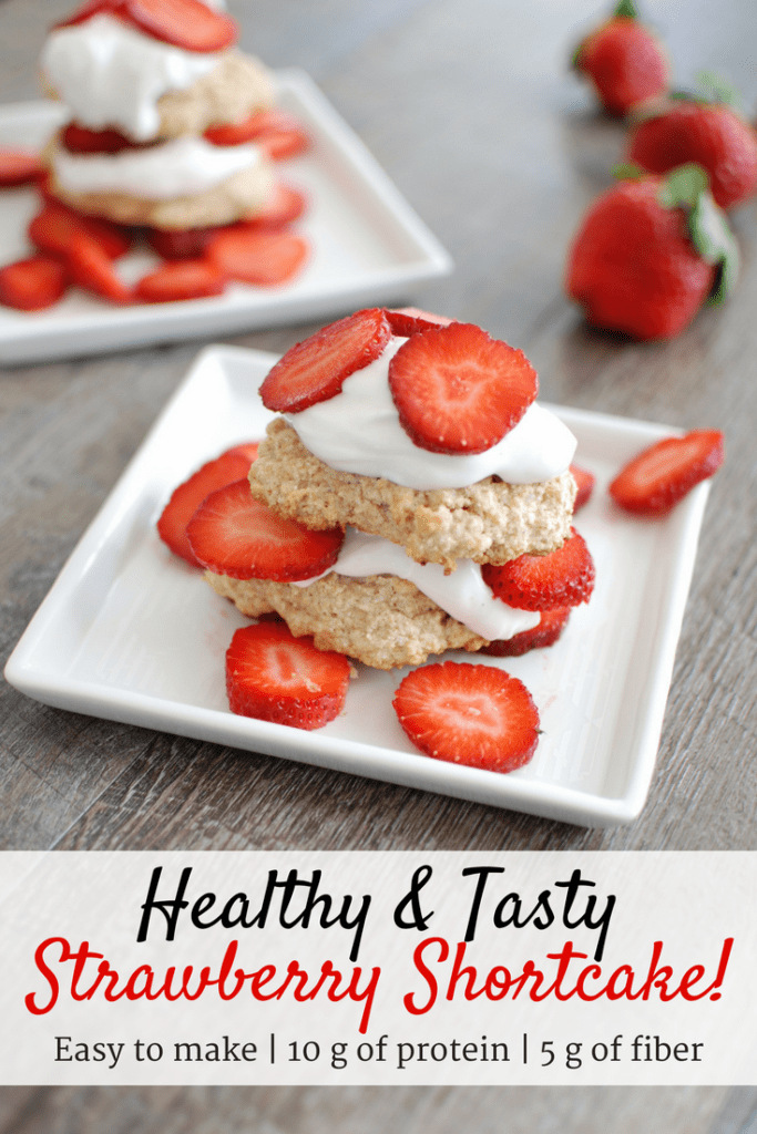 Healthy Strawberry Shortcake - Snacking in Sneakers