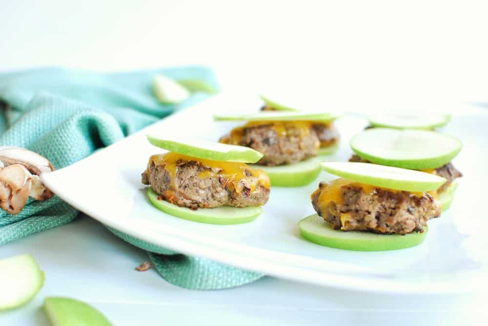 Mini Apple Burgers - Snacking in Sneakers