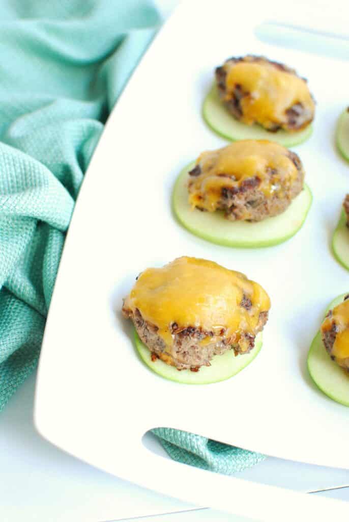 Mini Apple Burgers - Snacking in Sneakers