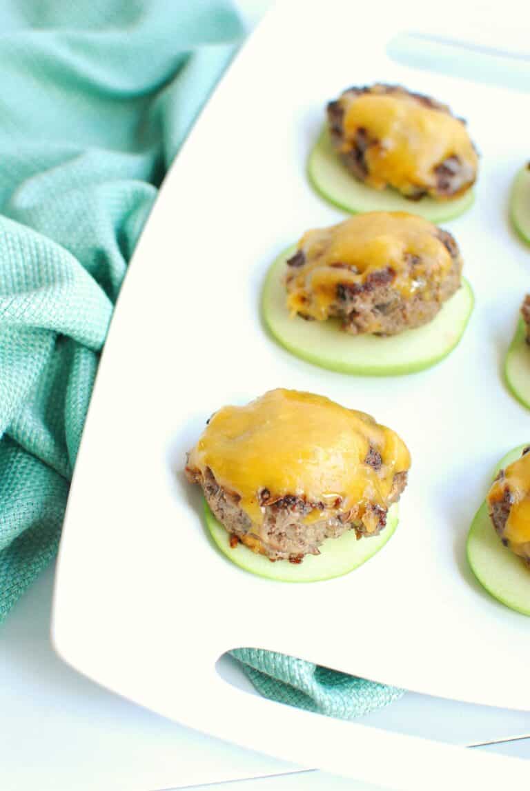 Mini Apple Burgers - Snacking in Sneakers