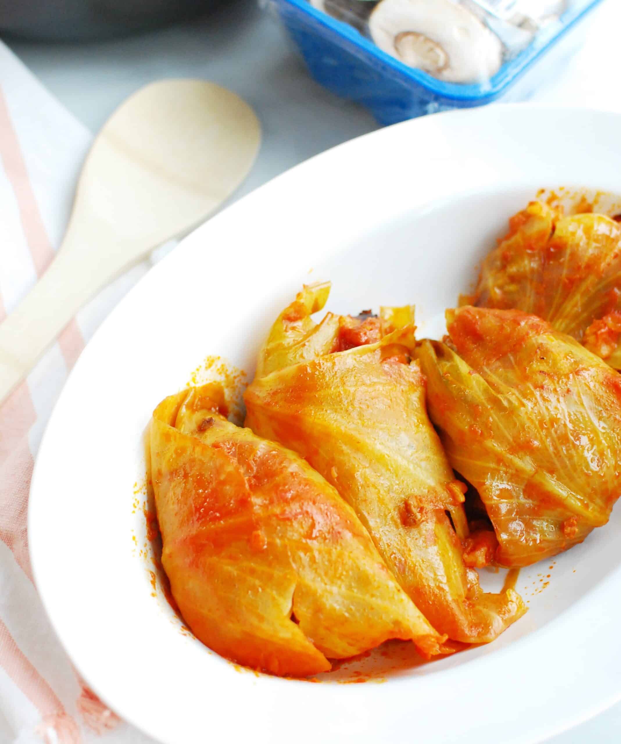 Hungarian Stuffed Cabbage Rolls - Snacking in Sneakers