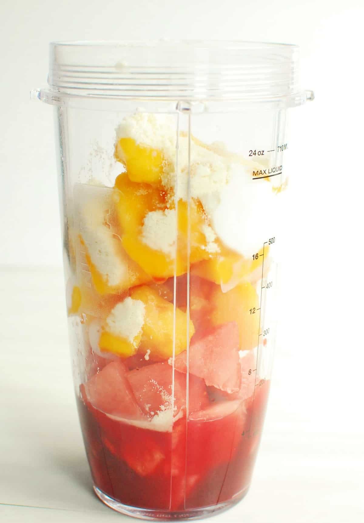 Post-Workout Watermelon Protein Shake - Snacking in Sneakers