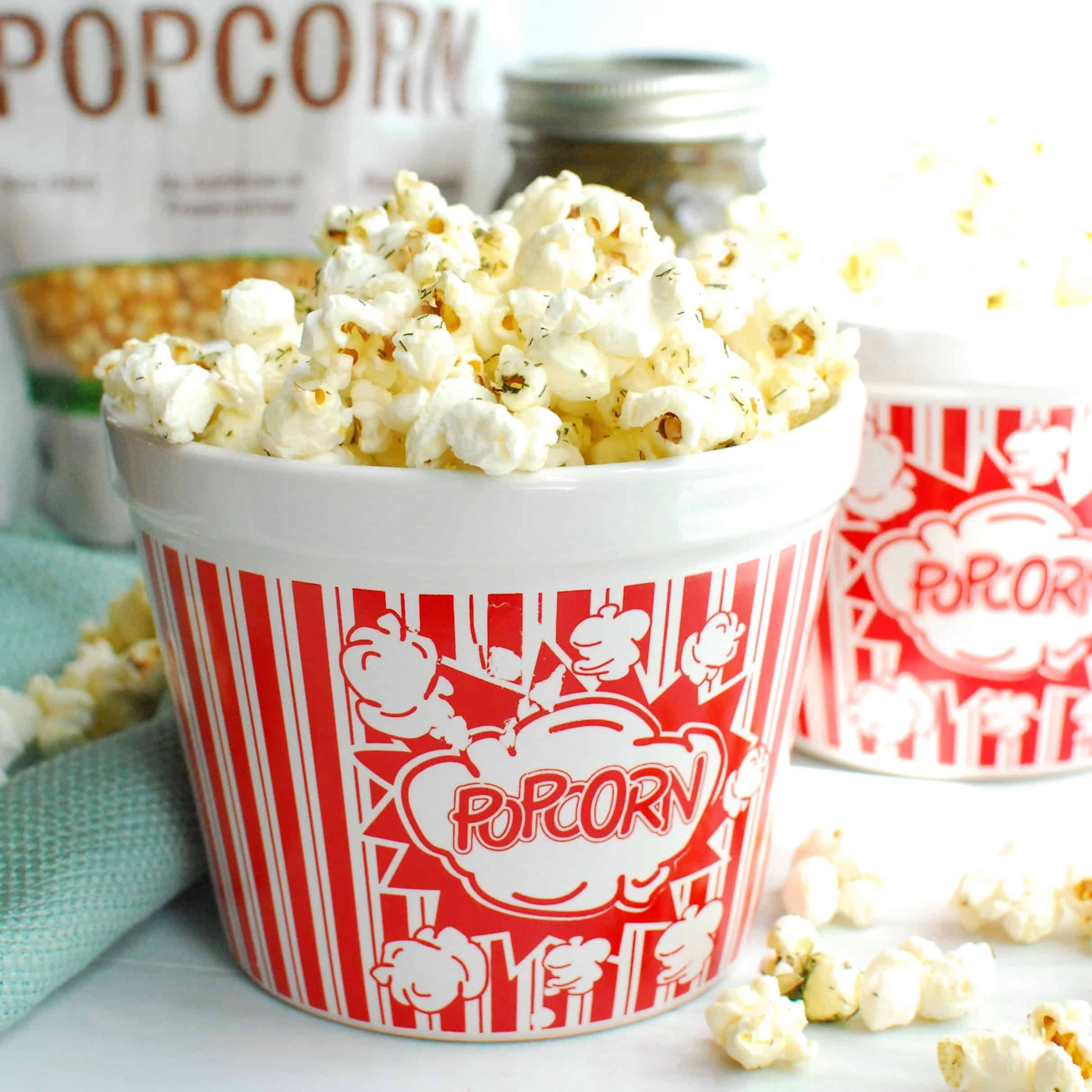 Dill Pickle Popcorn - Snacking in Sneakers