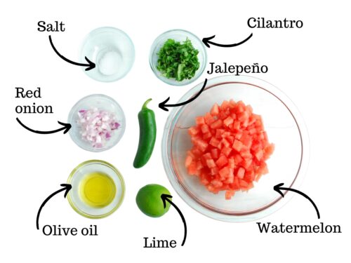 Roasted Salmon with Watermelon Salsa - Snacking in Sneakers